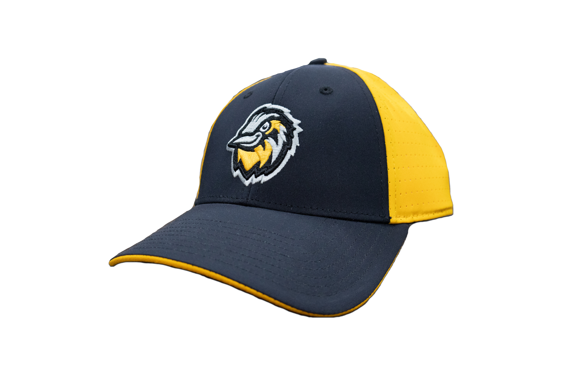 Black/Yellow Bismarck Larks Logo Hat | Bismarck Larks Merchandise