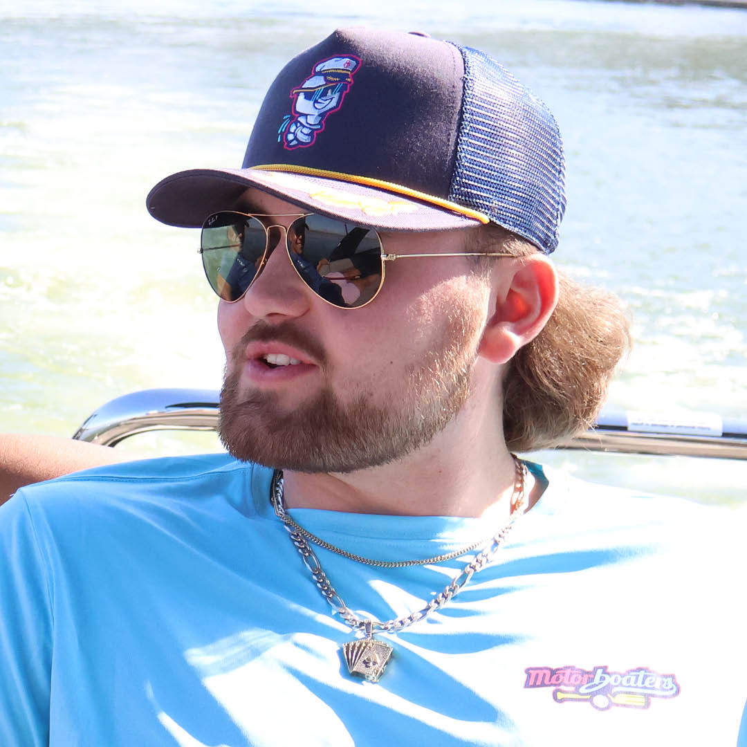 Missouri River Motorboaters Sailor Trucker Hat | Bismarck Larks Merchandise